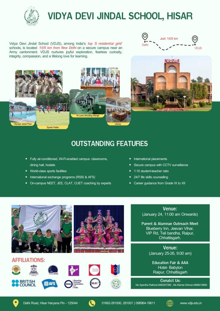 Vidya Devi Jindal School - Best Boarding School for Girls in India
